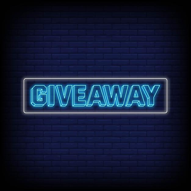 Giveaway Neon Sign — make neon sign