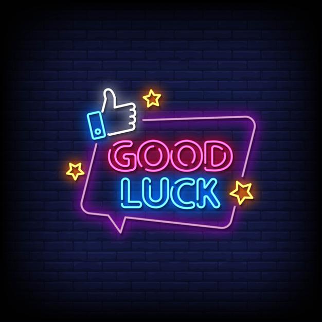Good Luck Neon Sign - Neon Pink Aesthetic — make neon sign