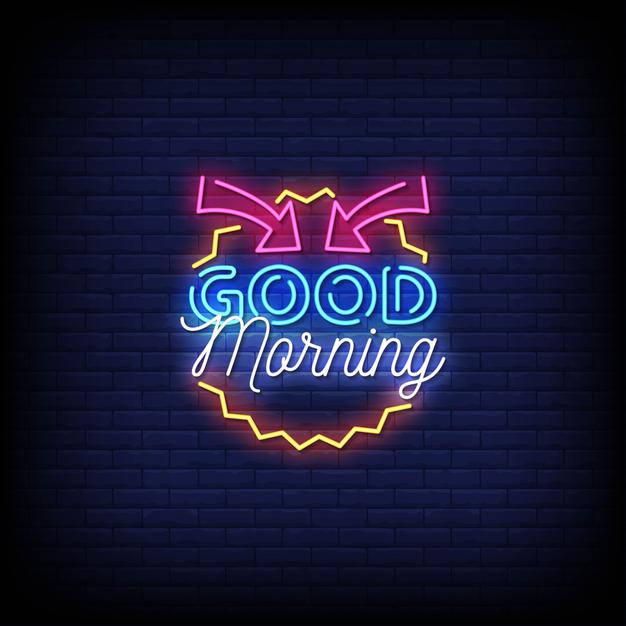 Good Morning Neon Sign — make neon sign