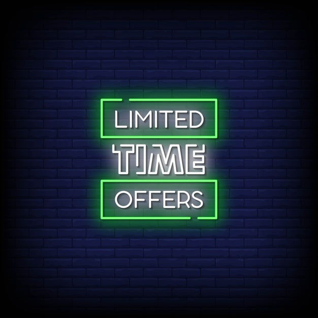 Limited Time Offers Neon Sign Perfect For Shop & Store — make neon sign