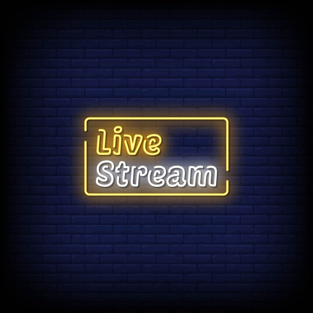 Live Stream Neon Sign — make neon sign