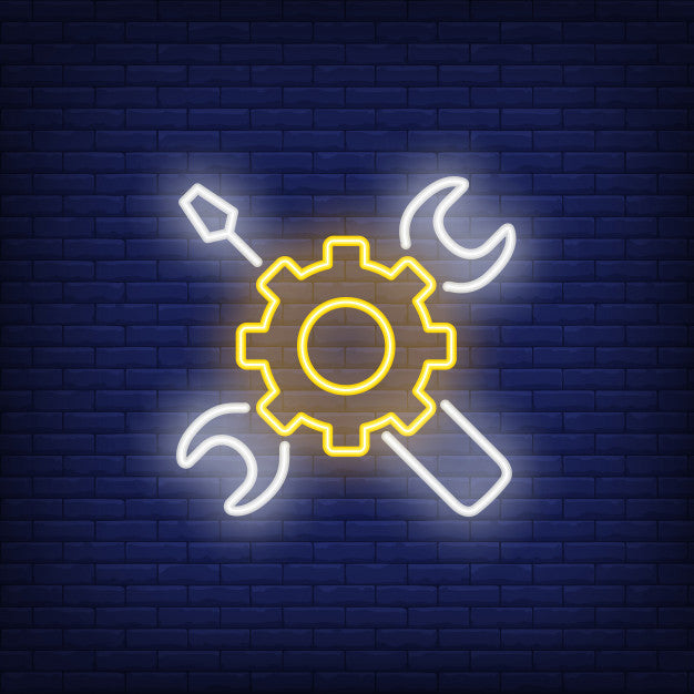 Mechanic Tools Neon Sign — make neon sign