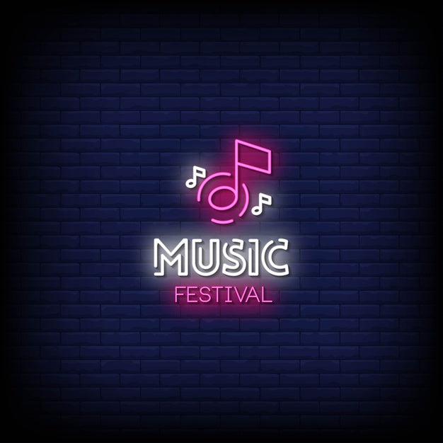 Music Festival Neon Sign — make neon sign