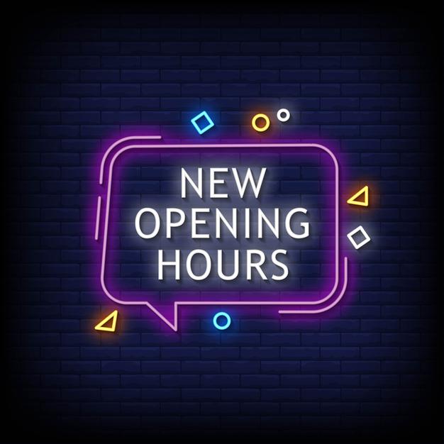 New Opening Hours Neon Sign Perfect for Businesses & Events — make neon ...