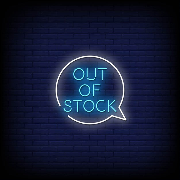 Out Of Stock Neon Sign Perfect For Shop & Store — make neon sign