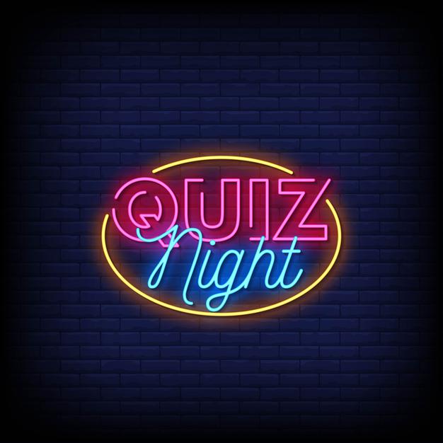 Quiz Night Neon Sign Perfect for Bars & Events — make neon sign