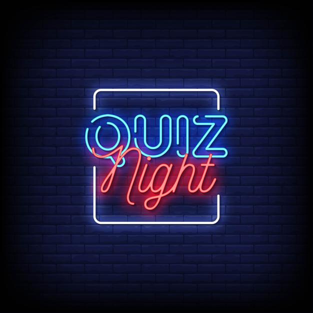 Quiz Night Neon Sign Perfect for Bars & Events — make neon sign