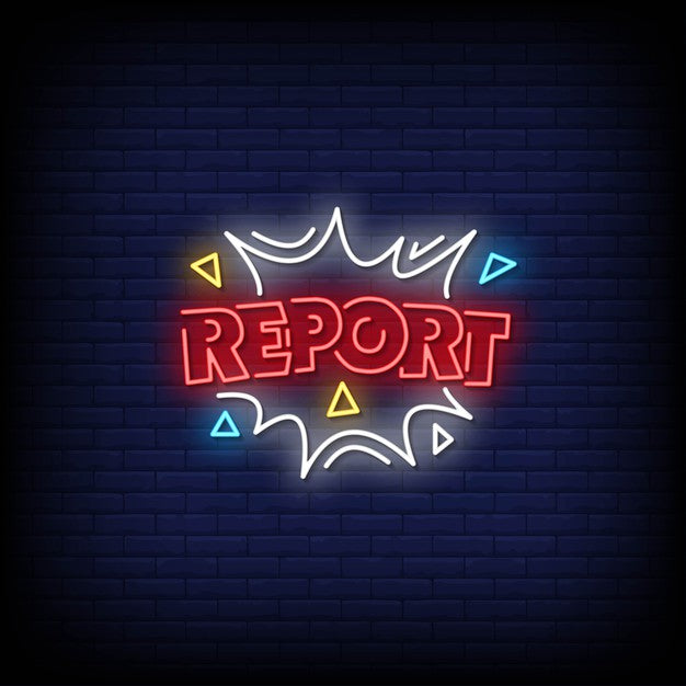 Report Neon Sign — make neon sign