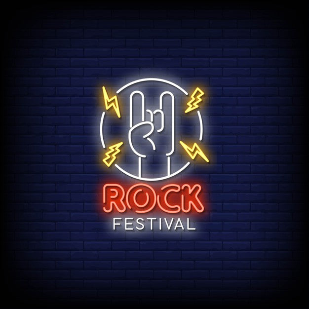 Rock Festival Neon Sign — make neon sign