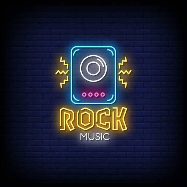 Rock Music Neon Sign — make neon sign
