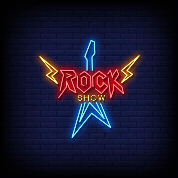 Rock Show Logo Neon Sign — make neon sign