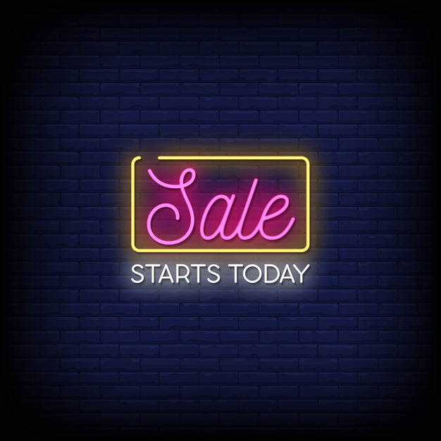 Sale Stars Today Neon Sign Perfect For Shop & Store — make neon sign