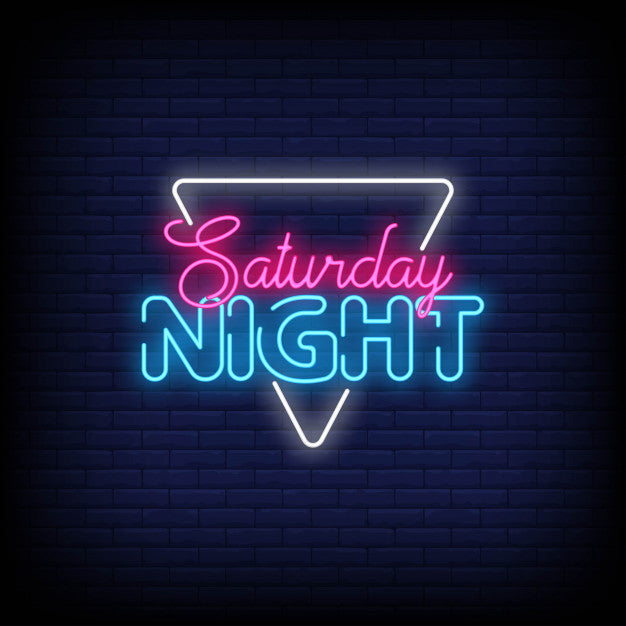 Saturday Night Neon Sign Perfect for Bars & Events — make neon sign