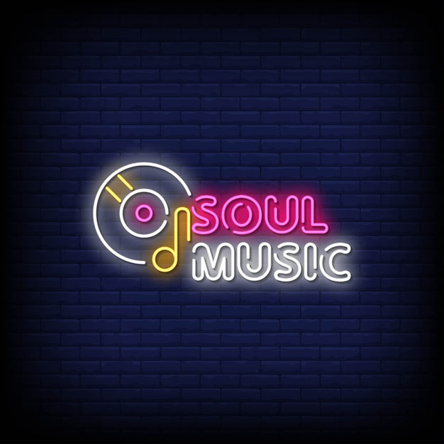 Soul Music Neon Sign Perfect for Bars & Music Events — make neon sign