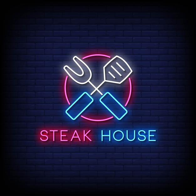 Steak House Neon Sign — make neon sign