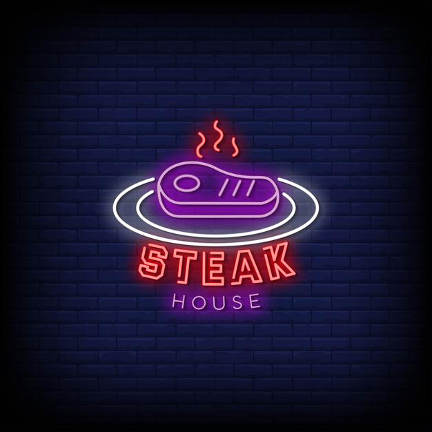 Steak House Neon Sign — make neon sign