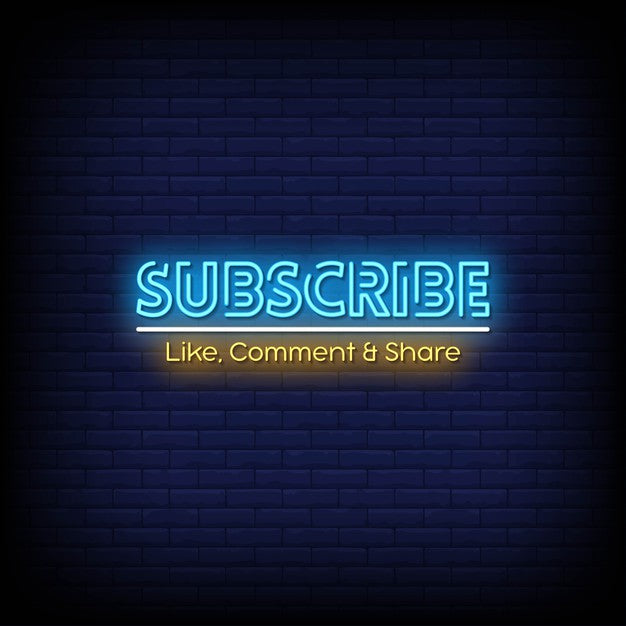 Subscribe Neon Sign — make neon sign