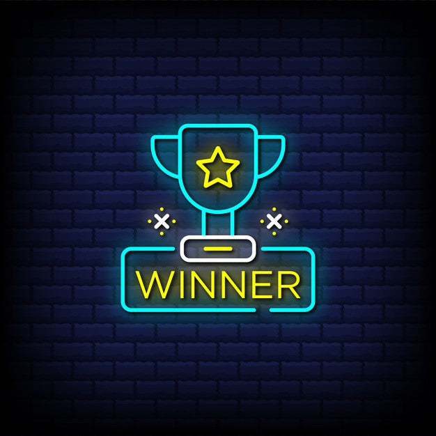 Winner Neon Sign — make neon sign