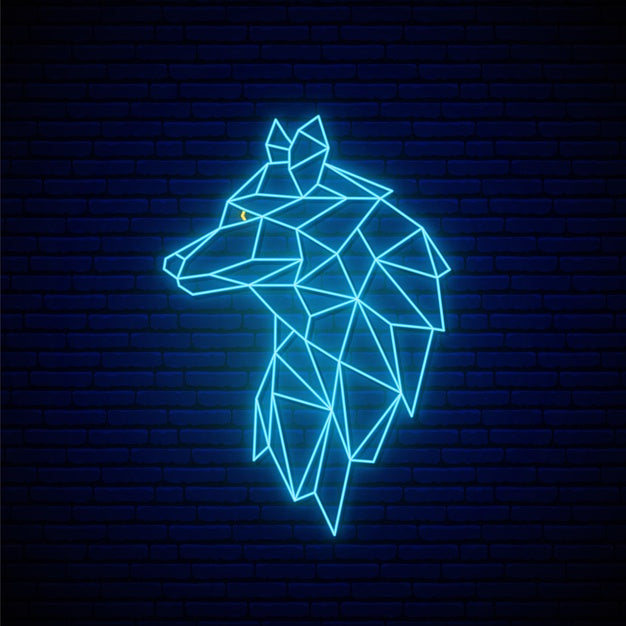 Wolf Neon Sign — make neon sign