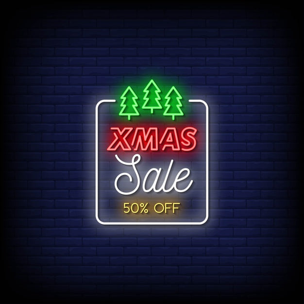 Xmas Sale Neon Sign — make neon sign